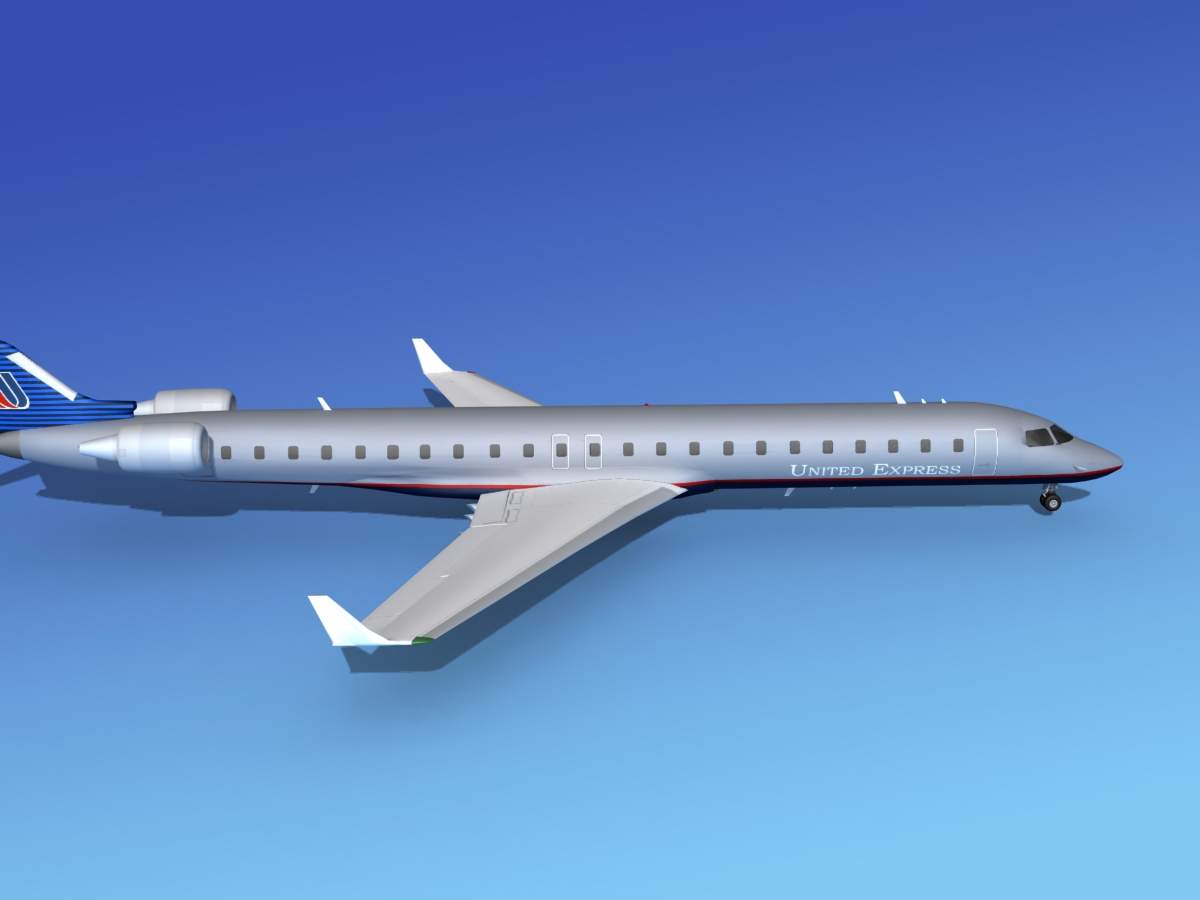 Bombardier CRJ900 United Airlines Express - 3D Model by Dreamscape Studios