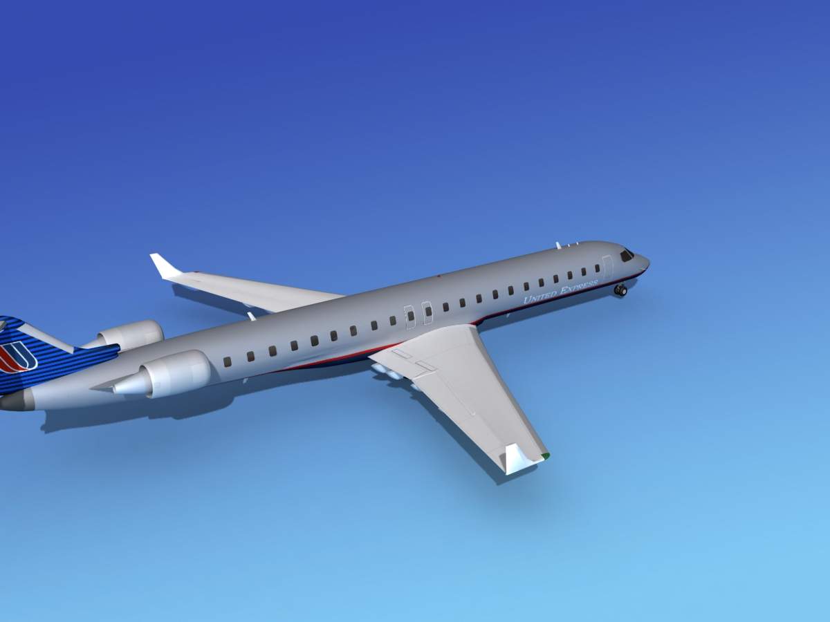 Bombardier CRJ900 United Airlines Express - 3D Model by Dreamscape Studios