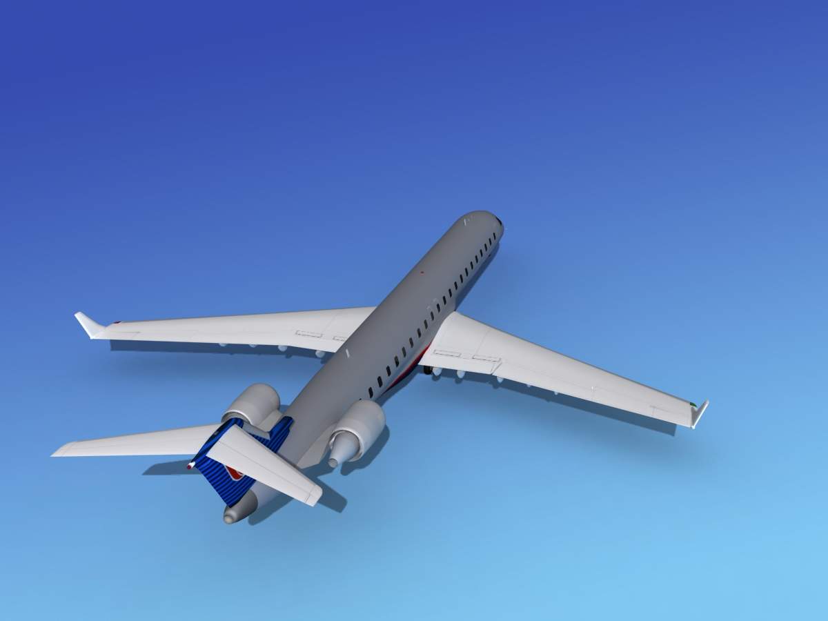 Bombardier CRJ900 United Airlines Express - 3D Model by Dreamscape Studios