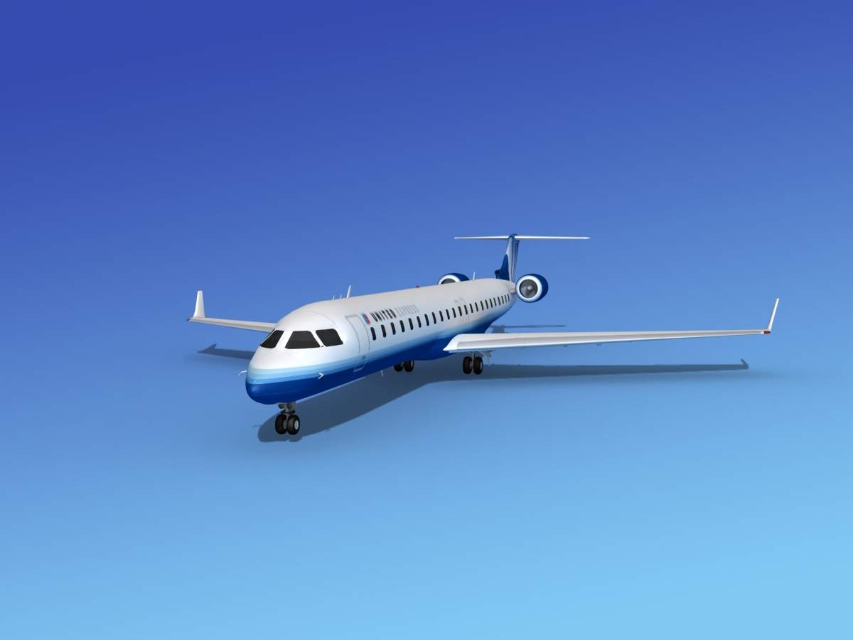 Bombardier CRJ900 United Airlines Express - 3D Model by Dreamscape Studios
