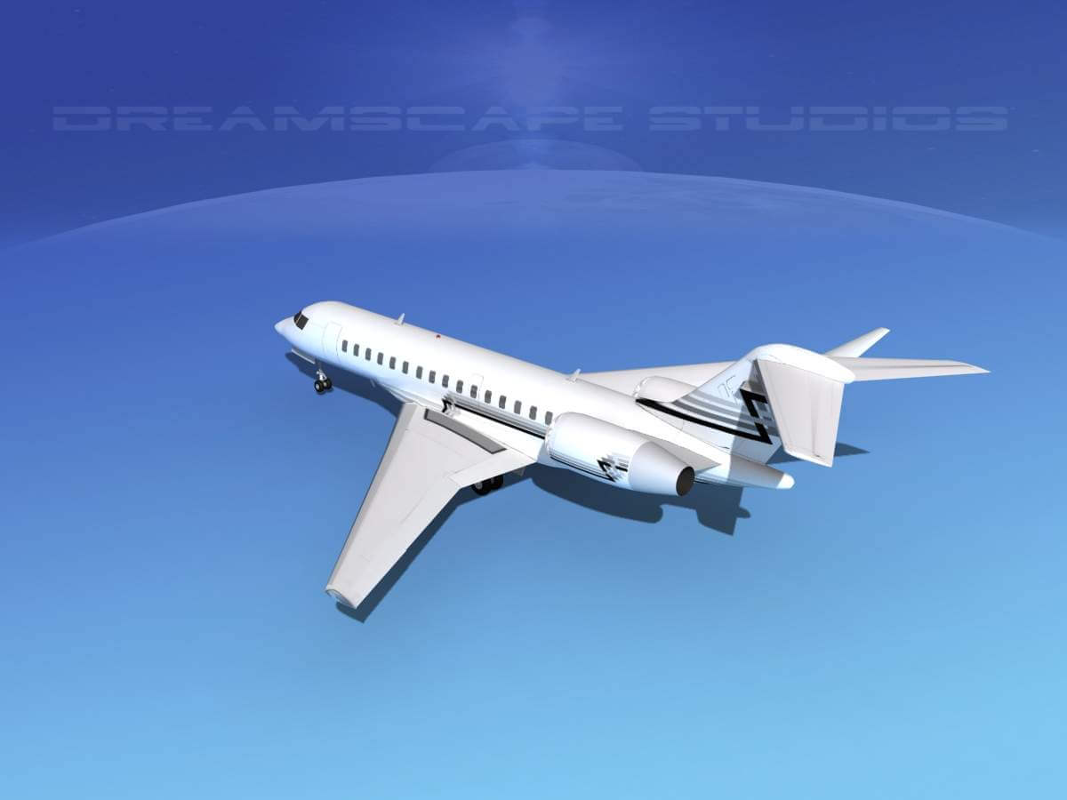 Bombardier Global Express 8000 V08 - 3D Model by Dreamscape Studios