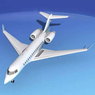Bombardier Global Express 8000 V12 - 3D Model by Dreamscape Studios