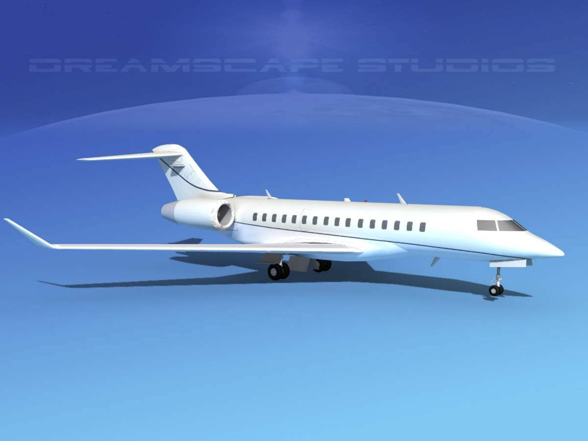 Bombardier Global Express 8000 V13 - 3D Model by Dreamscape Studios