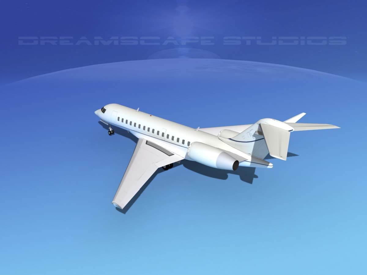 Bombardier Global Express 8000 V13 - 3D Model by Dreamscape Studios