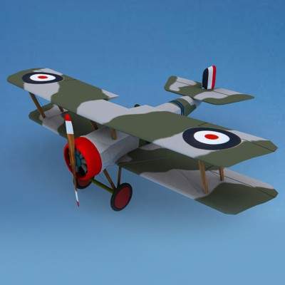 Bristol Scout Toy Plane V04 - 3D Model by Dreamscape Studios