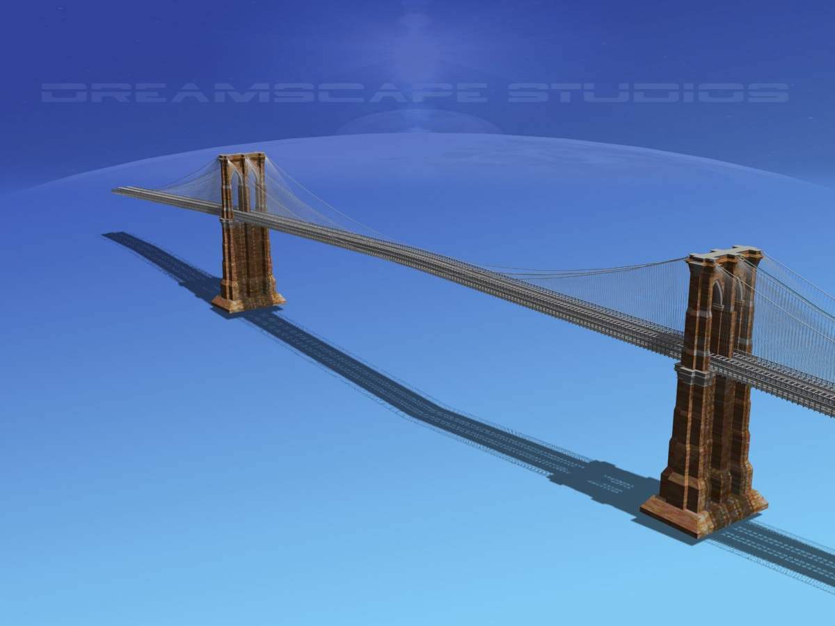 Brooklyn Bridge - 3D Model by Dreamscape Studios