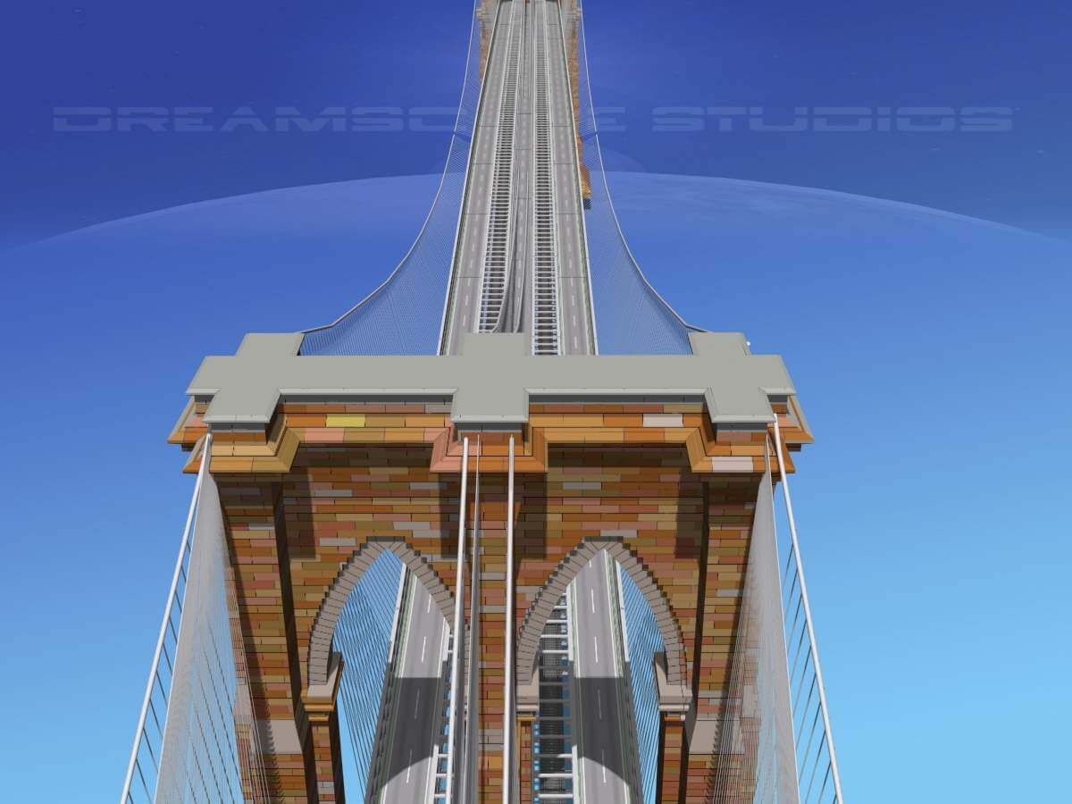Brooklyn Bridge - 3D Model by Dreamscape Studios