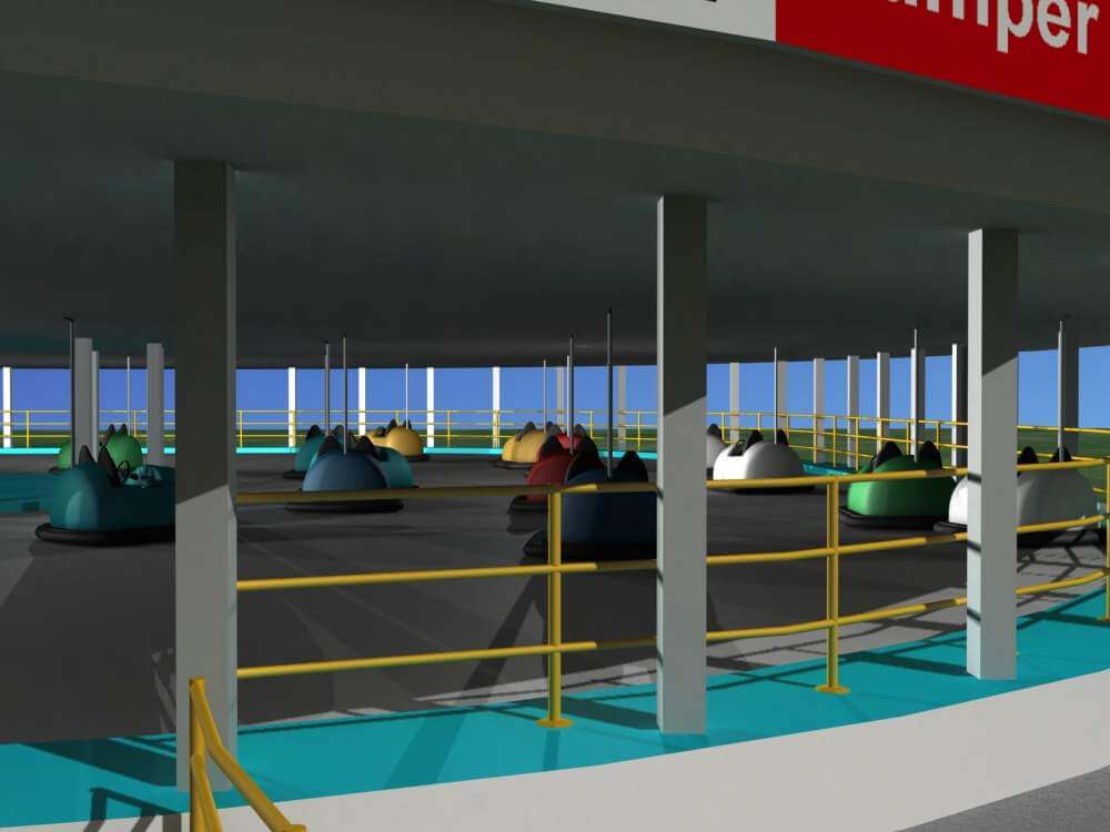 Bumper Cars - 3D Model by Dreamscape Studios