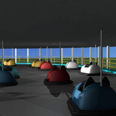 Bumper Cars - 3D Model by Dreamscape Studios