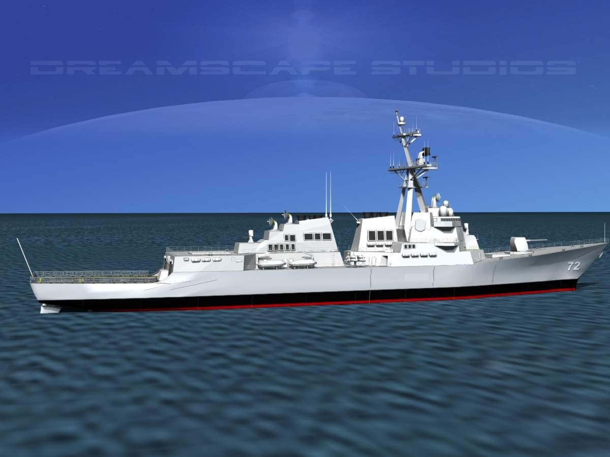 Burke Class Destroyer DDG 73 USS Decatur - 3D Model by Dreamscape Studios