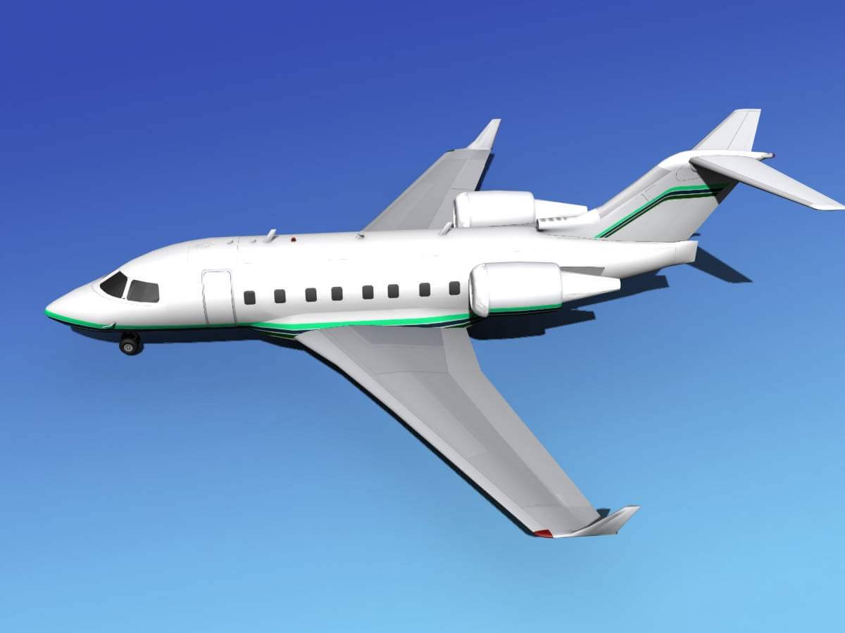 Canadair Challenger 605 V08 - 3D Model by Dreamscape Studios