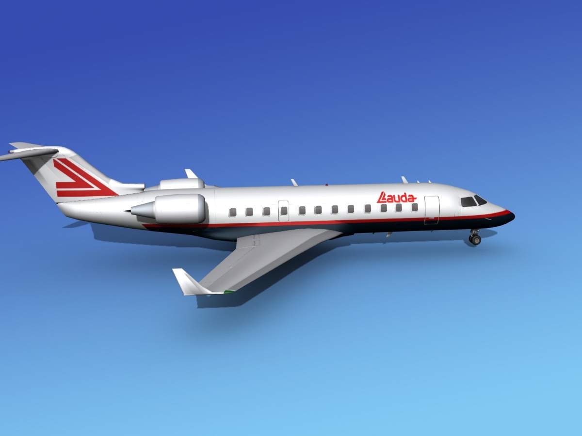 Canadair CRJ200 Lauda Air - 3D Model by Dreamscape Studios