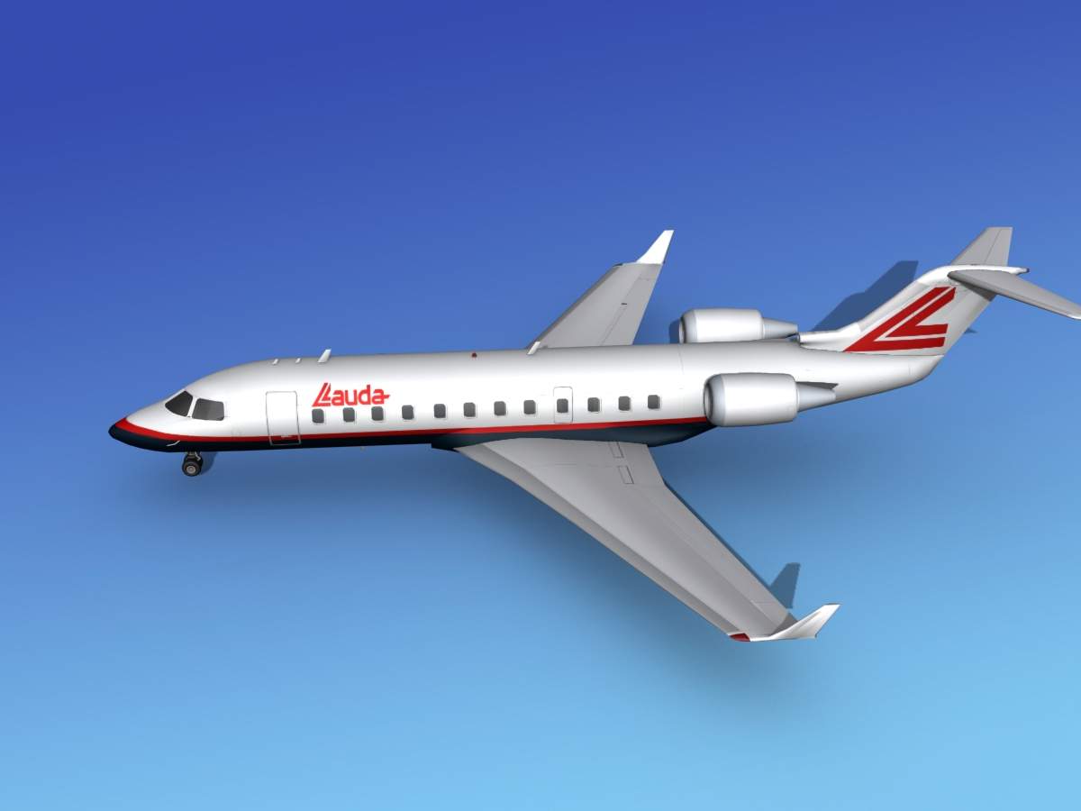 Canadair CRJ200 Lauda Air - 3D Model by Dreamscape Studios