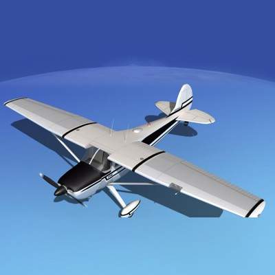 Cessna 170 1956 V05 - 3D Model by Dreamscape Studios