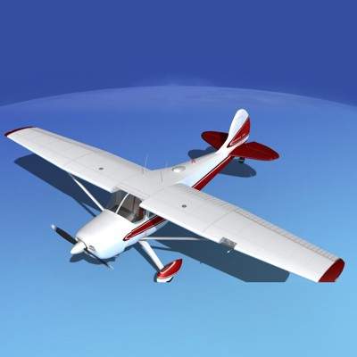 Cessna 170 1956 V08 - 3D Model by Dreamscape Studios