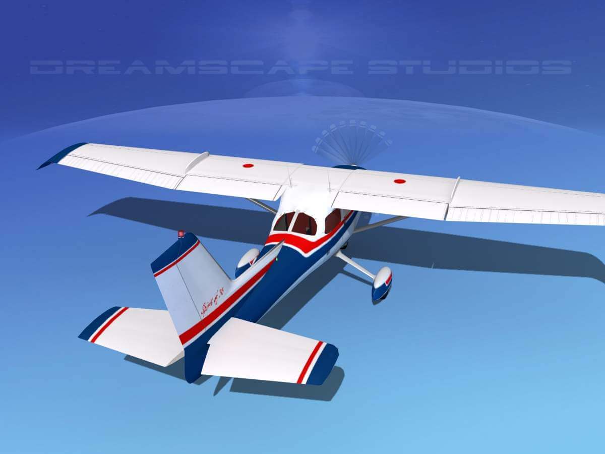 Cessna 172 Skyhawk 1976 STOL V01 - 3D Model by Dreamscape Studios