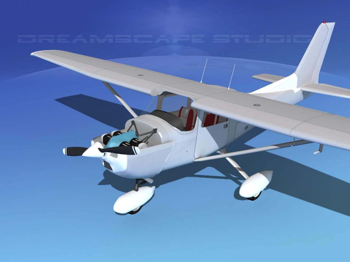 Cessna 172 Skyhawk 1976 STOL V01 - 3D Model by Dreamscape Studios