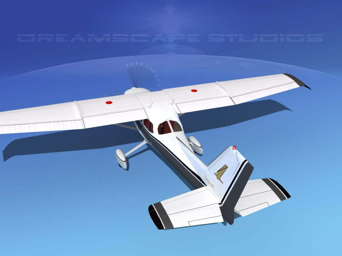 Cessna 172 Skyhawk 1976 STOL V04 - 3D Model by Dreamscape Studios