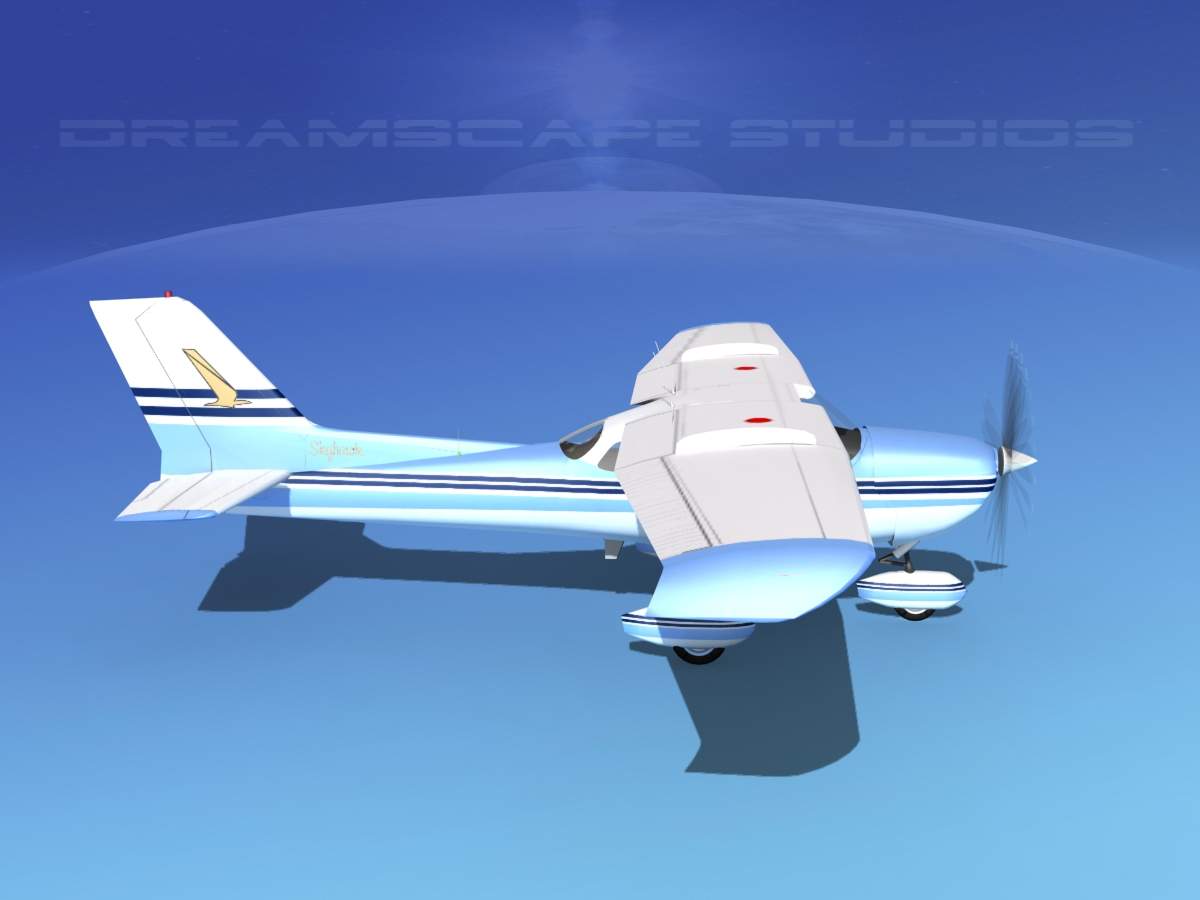 Cessna 172 Skyhawk 1976 STOL V06 - 3D Model by Dreamscape Studios