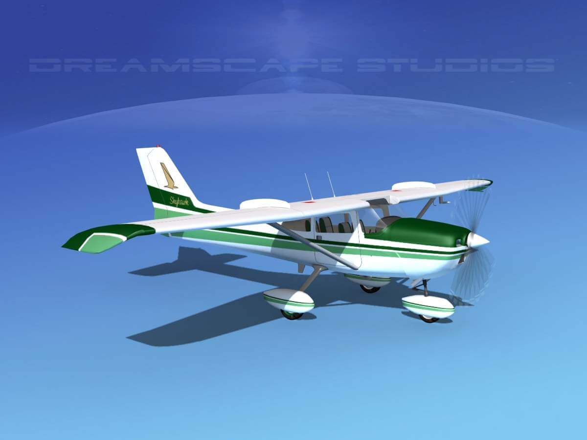 Cessna 172 Skyhawk 1976 STOL V10 - 3D Model by Dreamscape Studios