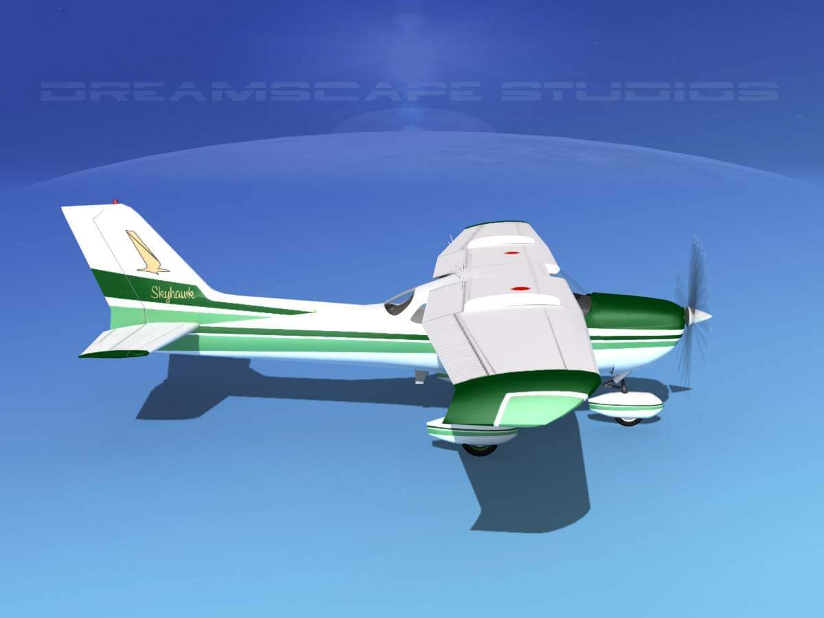 Cessna 172 Skyhawk 1976 STOL V10 - 3D Model by Dreamscape Studios