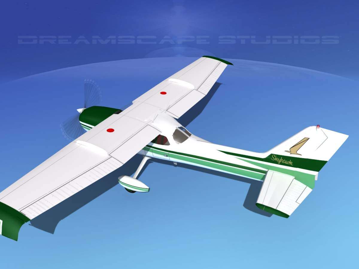 Cessna 172 Skyhawk 1976 STOL V10 - 3D Model by Dreamscape Studios