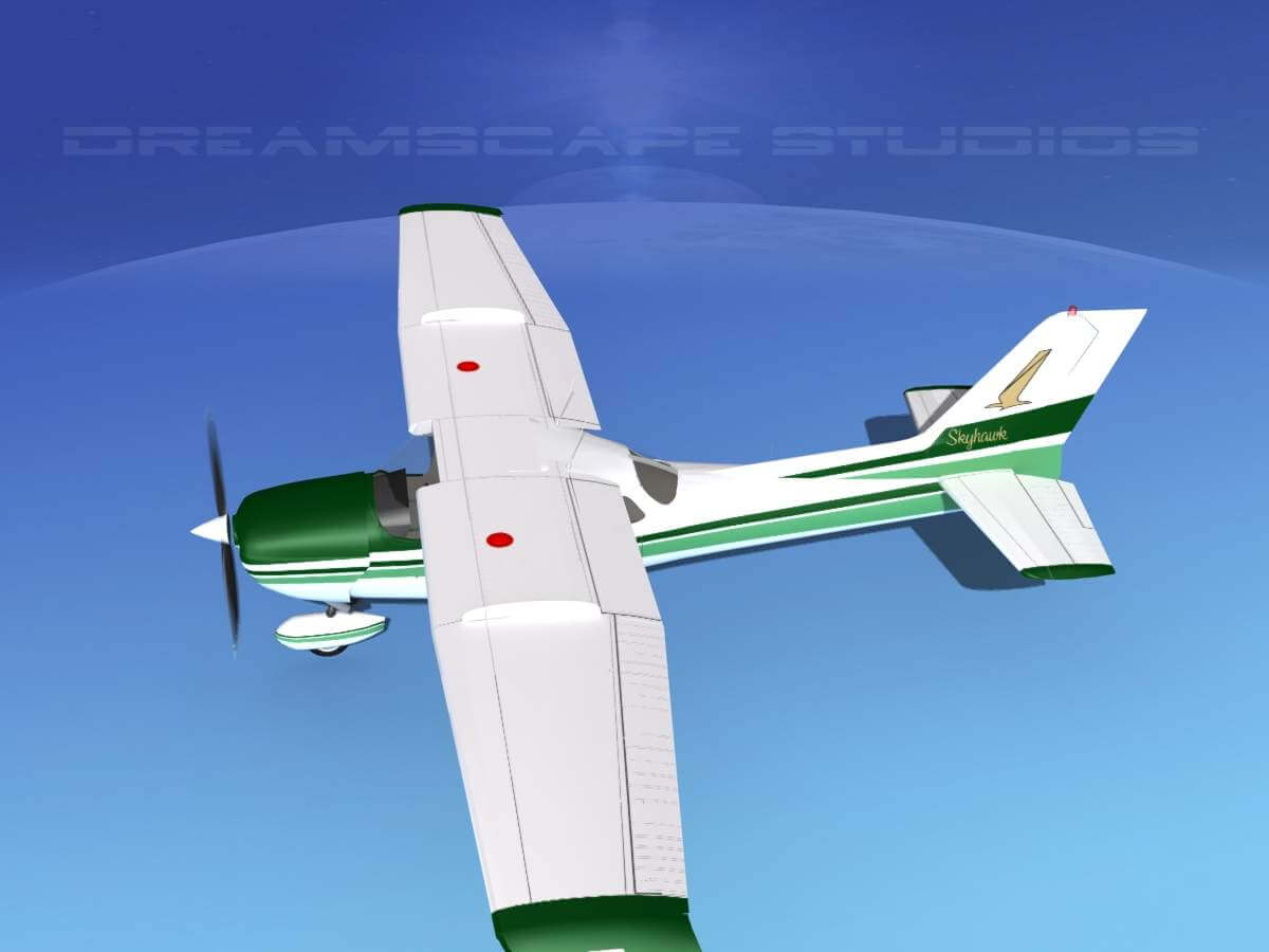 Cessna 172 Skyhawk 1976 STOL V10 - 3D Model by Dreamscape Studios