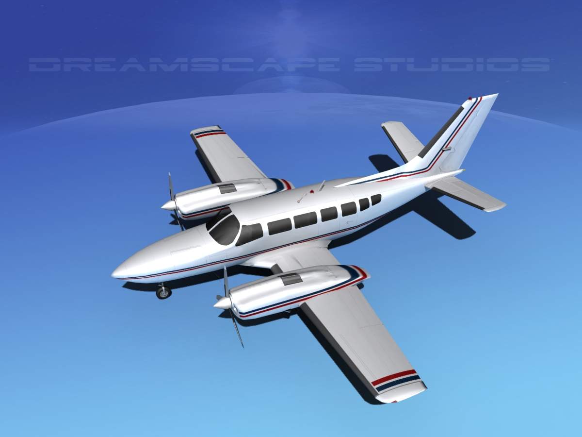 Cessna 404 Titan Corporate 1 - 3D Model by Dreamscape Studios