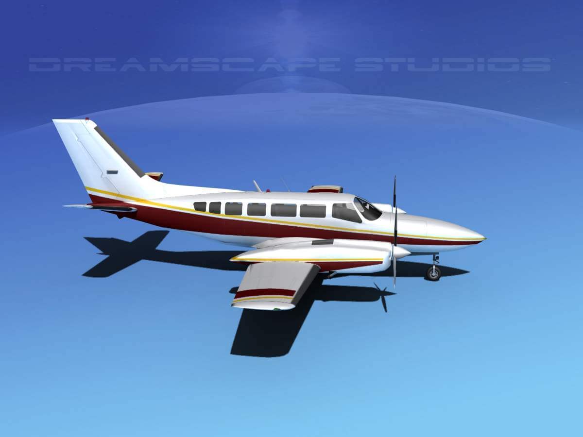 Cessna 404 Titan Corporate 2 - 3D Model by Dreamscape Studios