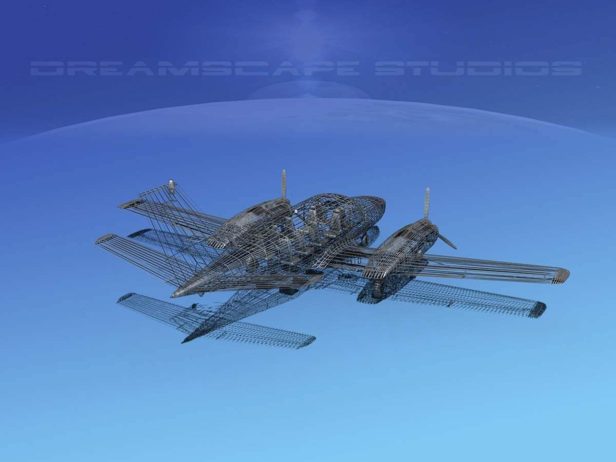 Cessna 404 Titan Executive Connection - 3D Model by Dreamscape Studios