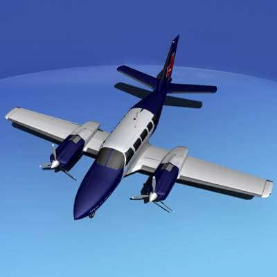 Cessna 404 Titan Med Flight - 3D Model by Dreamscape Studios