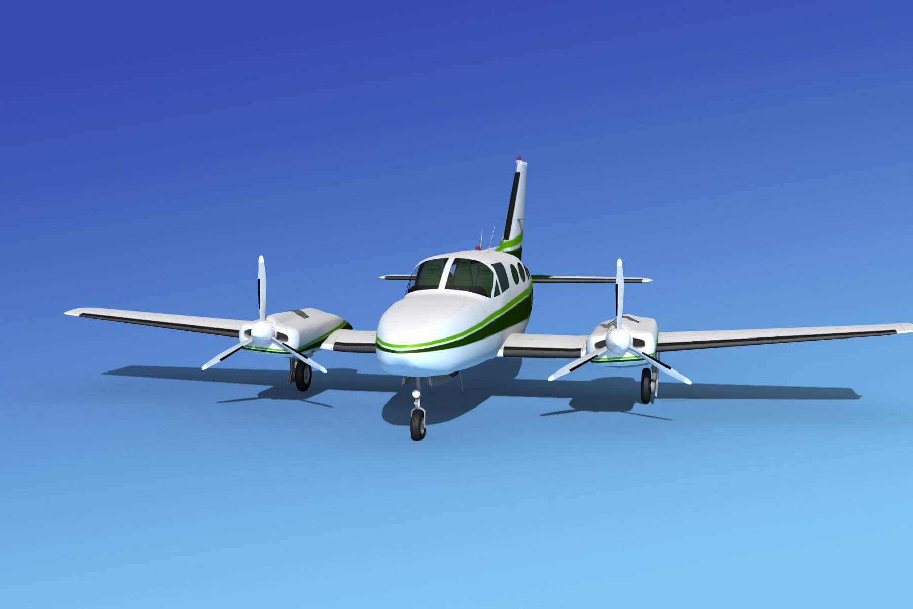 Cessna 421b Golden Eagle V09 - 3D Model by Dreamscape Studios