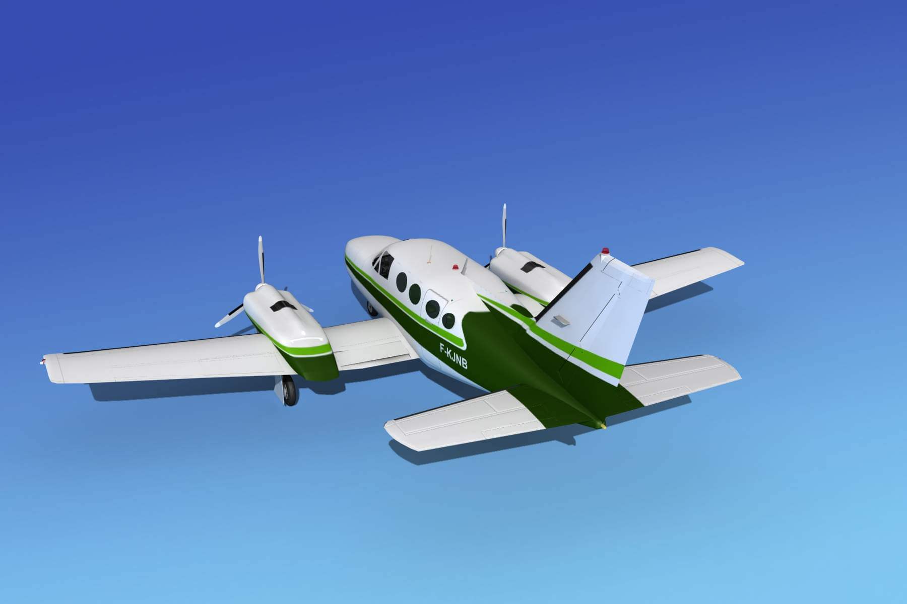 Cessna 421b Golden Eagle V09 - 3D Model by Dreamscape Studios