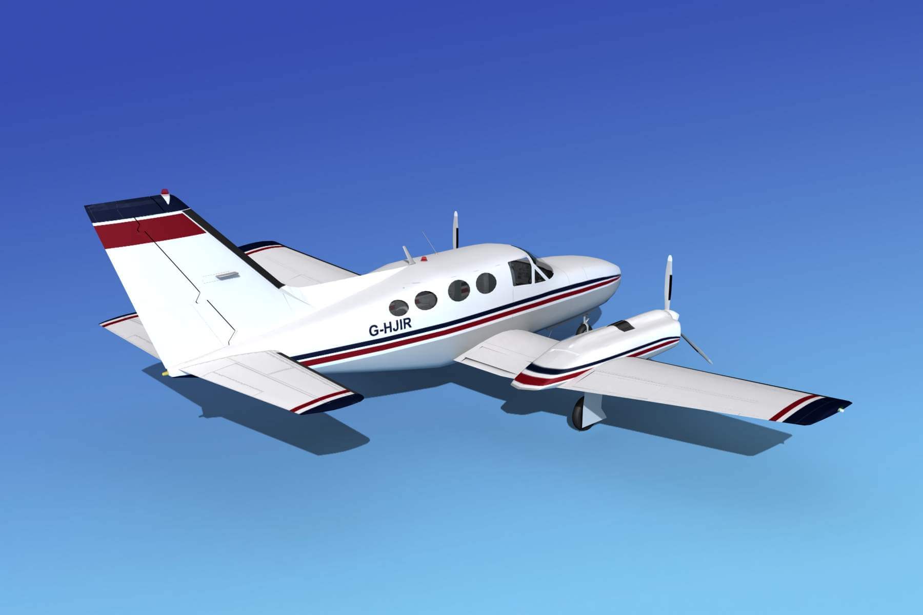 Cessna 421b Golden Eagle V16 - 3D Model by Dreamscape Studios