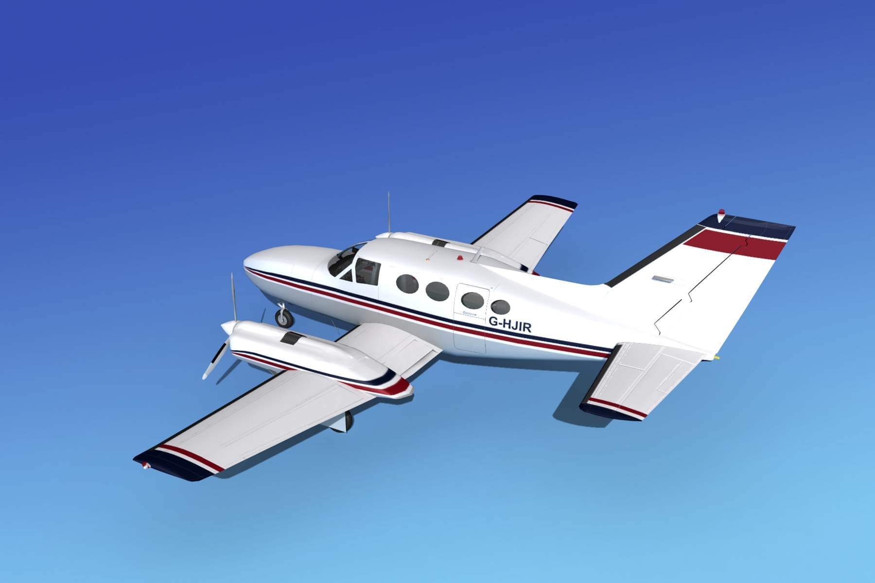 Cessna 421b Golden Eagle V16 - 3D Model by Dreamscape Studios