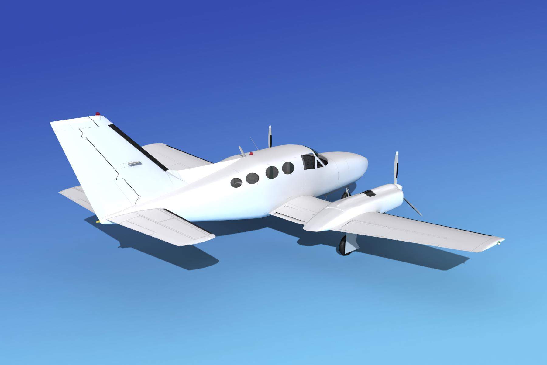 Cessna 421b Golden Eagle V20 - 3D Model by Dreamscape Studios
