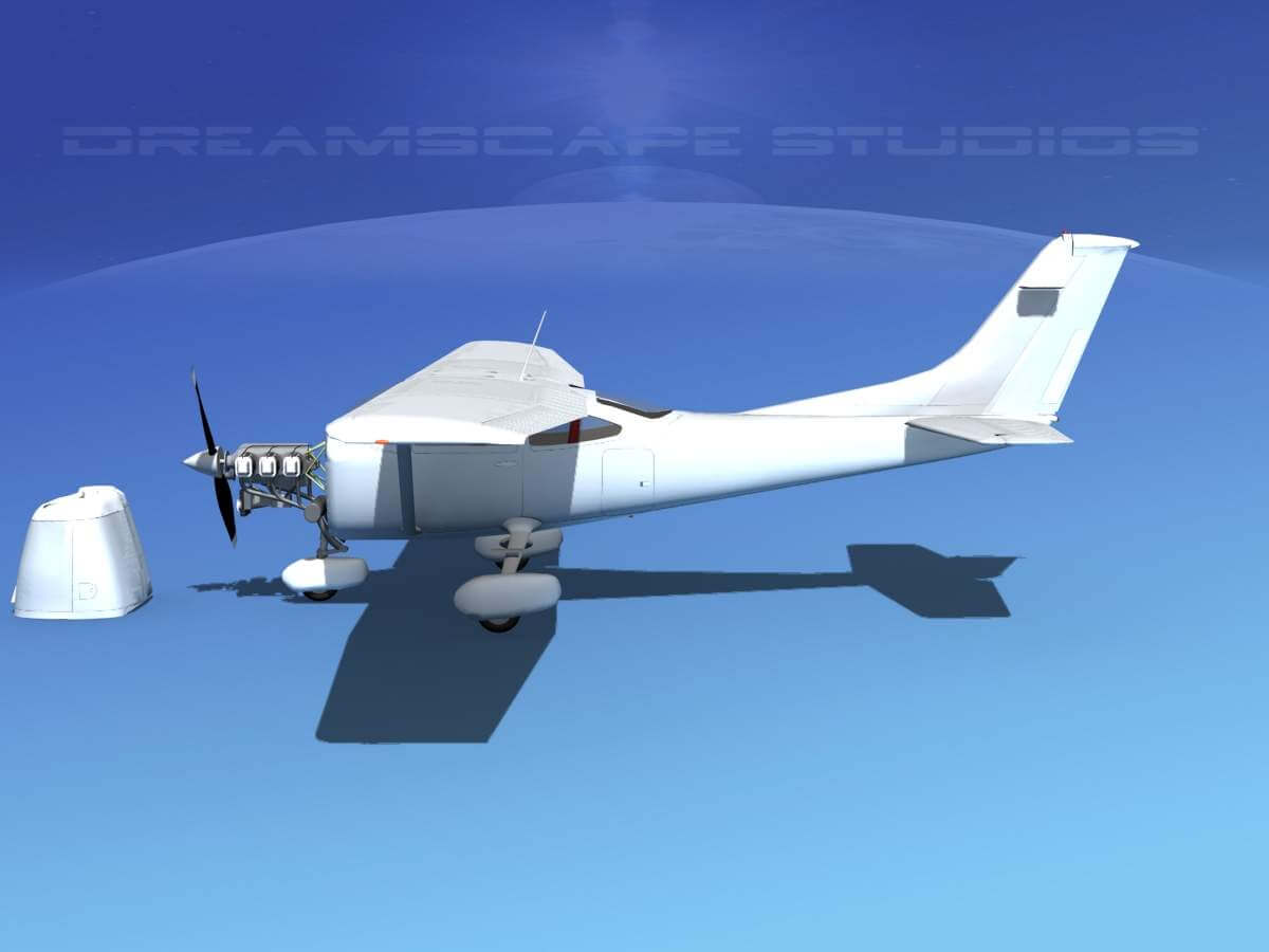 Cessna C-182 Skylane T02 3D Model by Dreamscape Studios