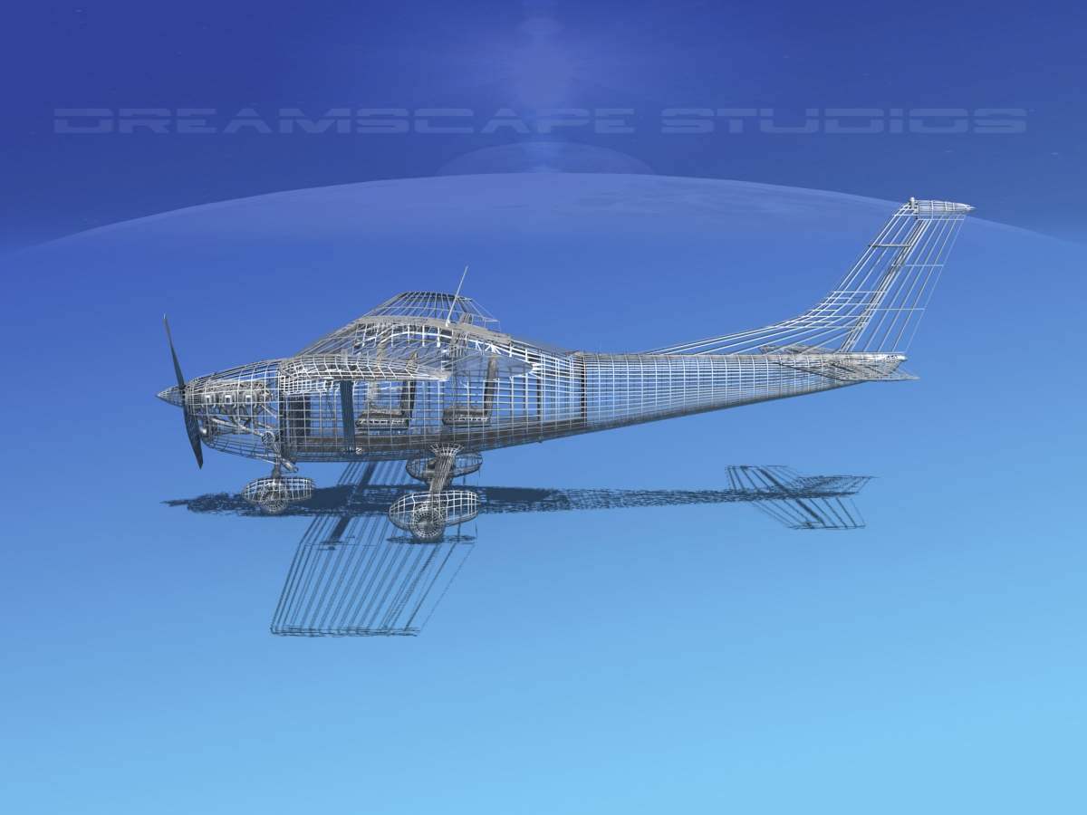 Cessna C-182 Skylane T02 3D Model by Dreamscape Studios
