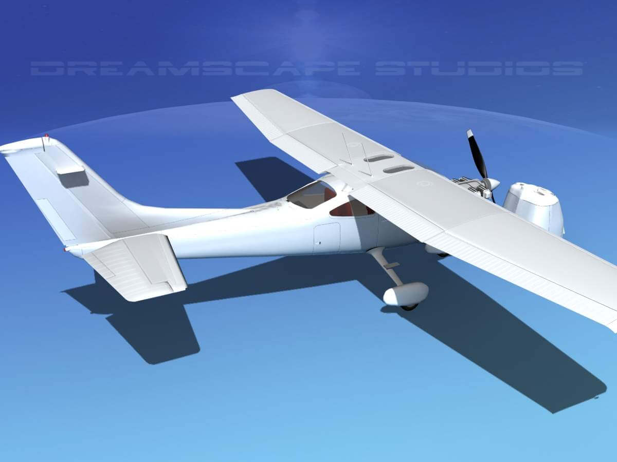 Cessna C-182 Skylane T07 - 3D Model by Dreamscape Studios