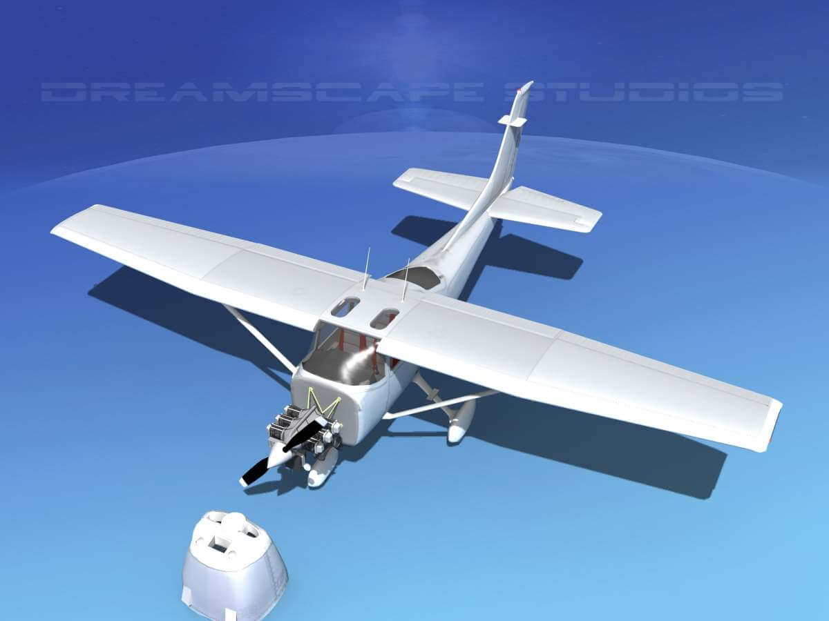 Cessna C-182 Skylane T07 - 3D Model by Dreamscape Studios