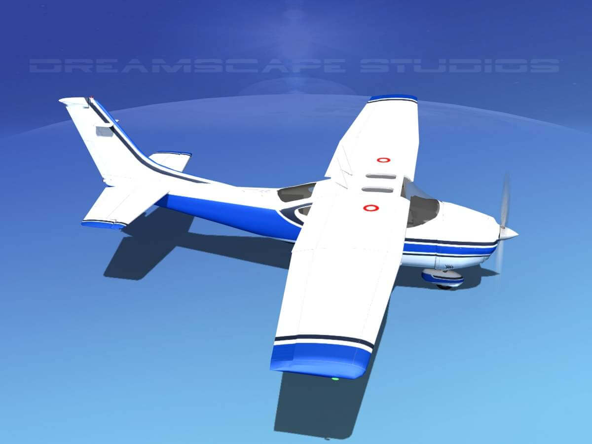 Cessna C-182 Skylane T07 3D Model by Dreamscape Studios