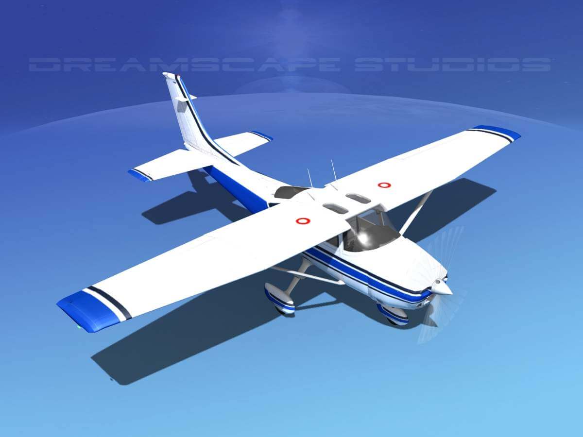 Cessna C-182 Skylane T07 3D Model by Dreamscape Studios