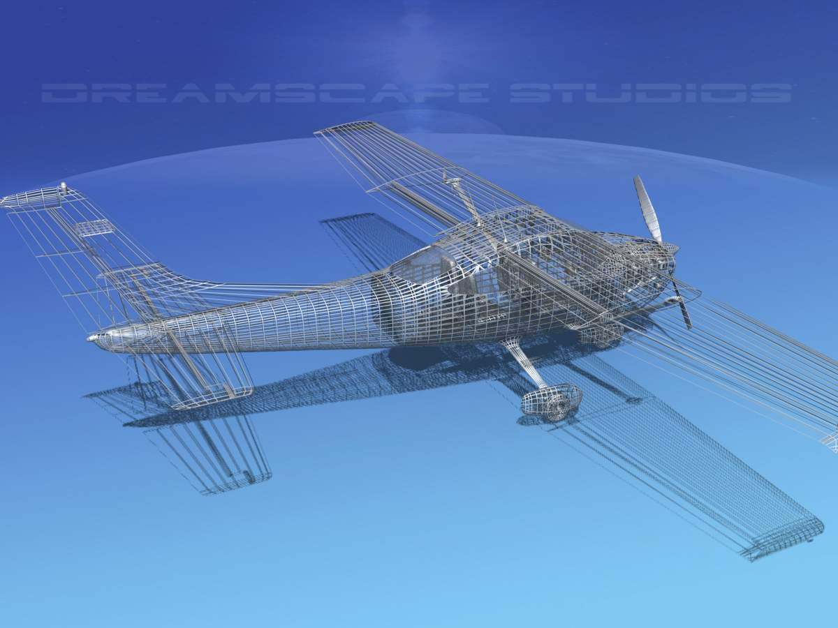 Cessna C-182 Skylane T07 3D Model by Dreamscape Studios
