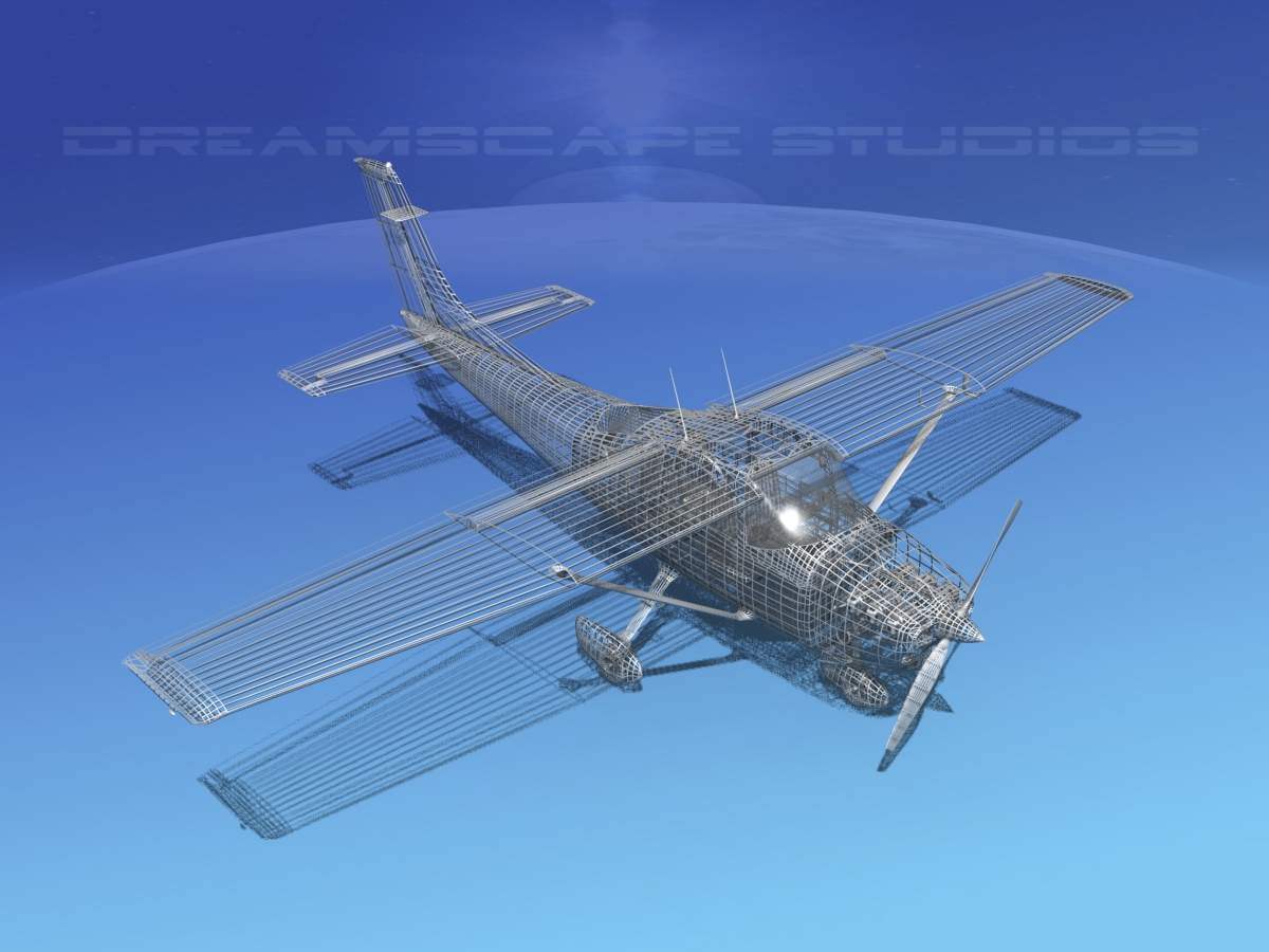 Cessna C-182 Skylane T07 3D Model by Dreamscape Studios