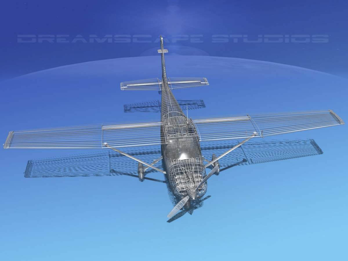 Cessna C-182 Skylane T07 3D Model by Dreamscape Studios