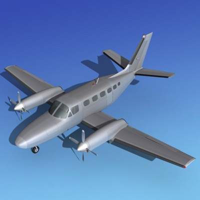 Cessna C-441Conquest Bare Metal 3D Model by Dreamscape Studios