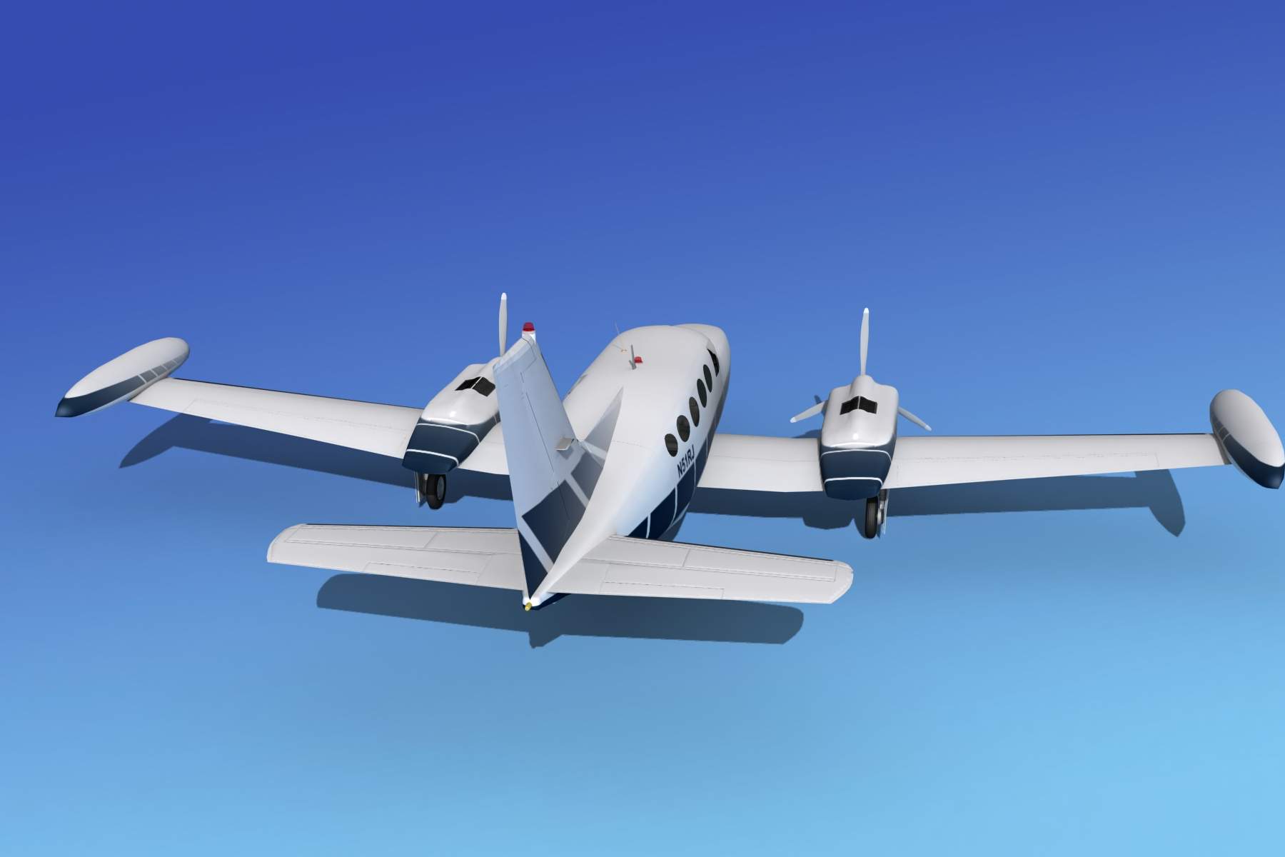 Cessna C414 Chancellor VTT18 - 3D Model by Dreamscape Studios