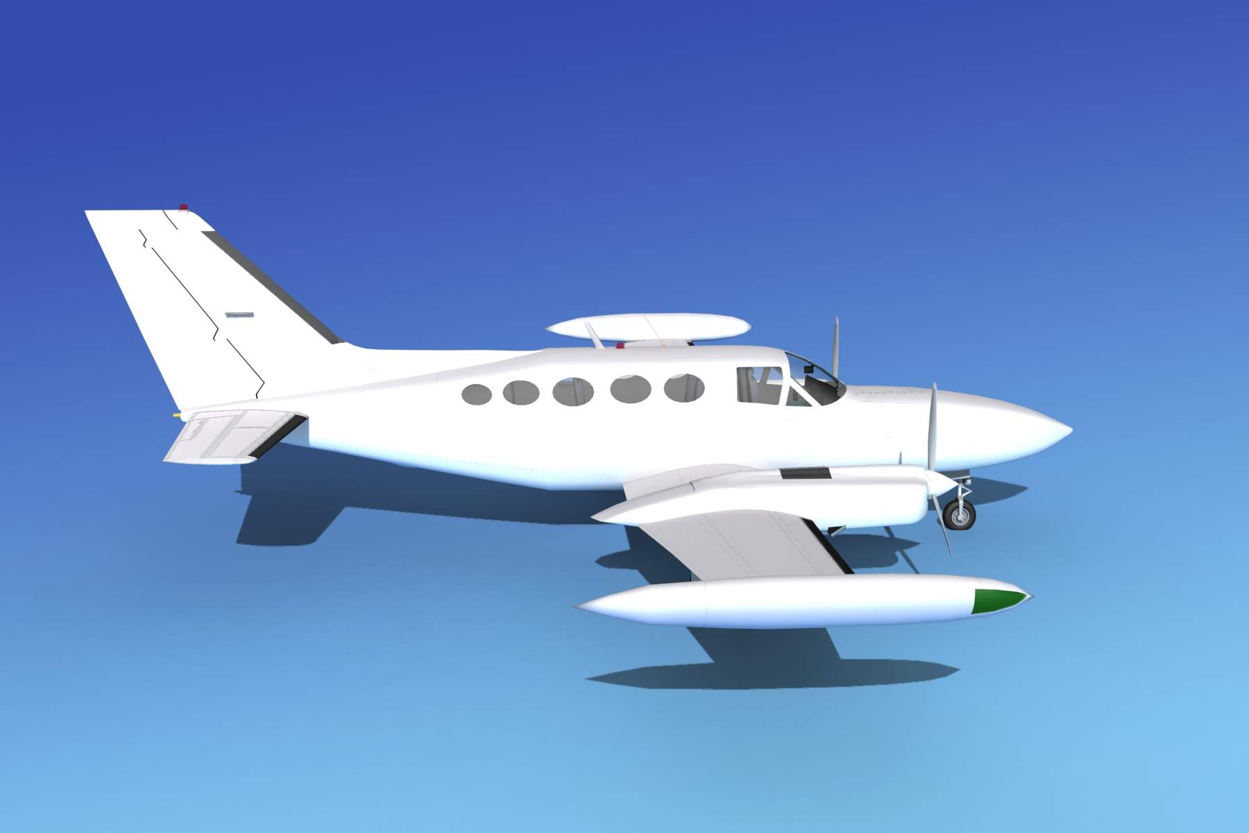 Cessna C414 Chancellor VTT19 - 3D Model by Dreamscape Studios