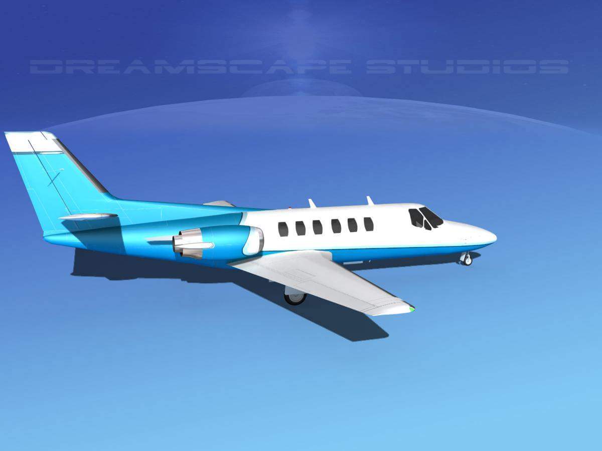 Cessna C550 Citation II V06 - 3D Model by Dreamscape Studios
