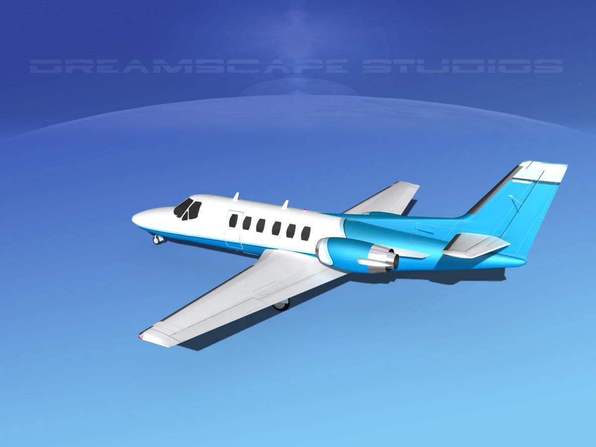 Cessna C550 Citation II V06 - 3D Model by Dreamscape Studios